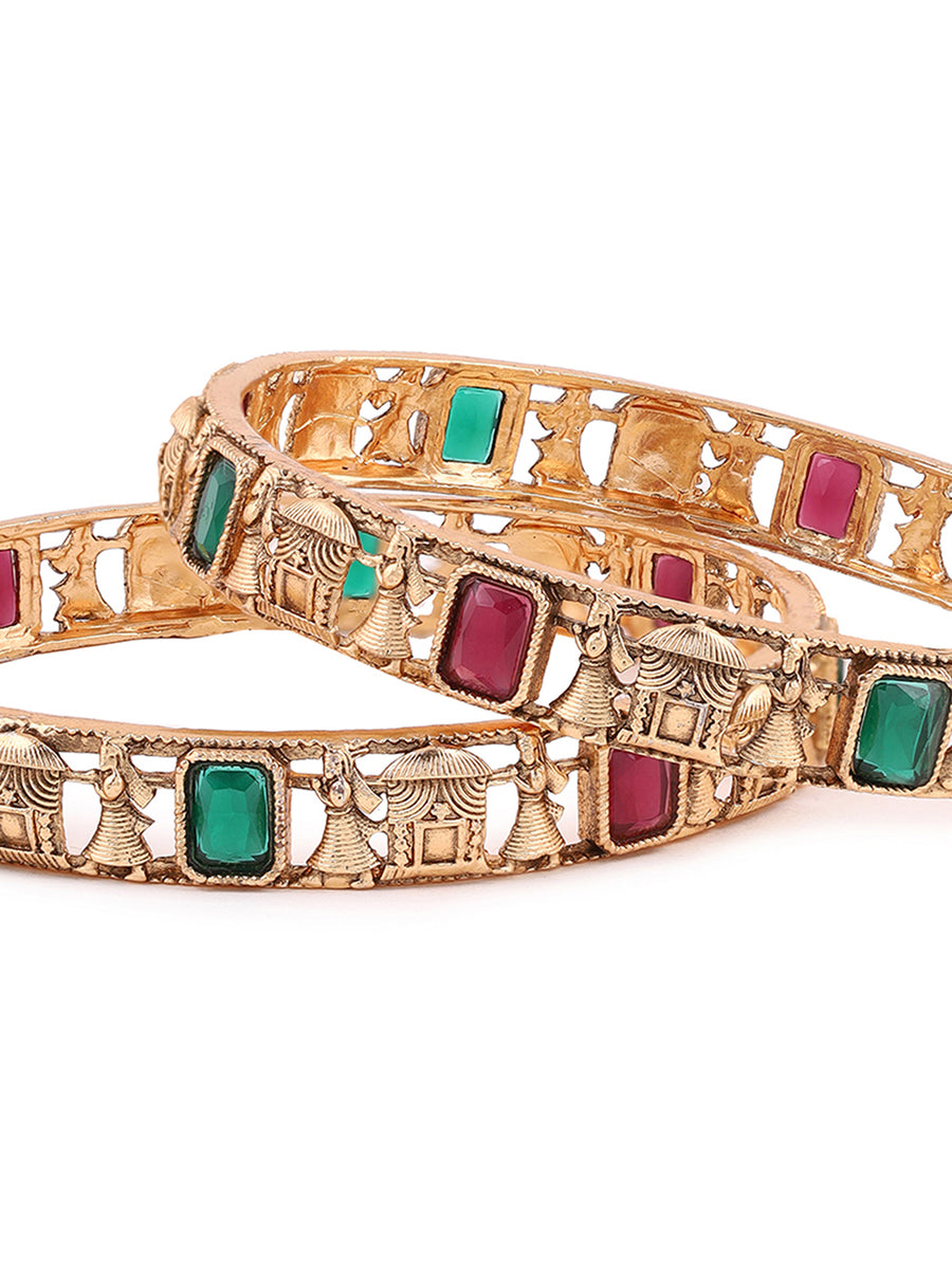 Priyaasi Wedding Design Temple Stones Bangels